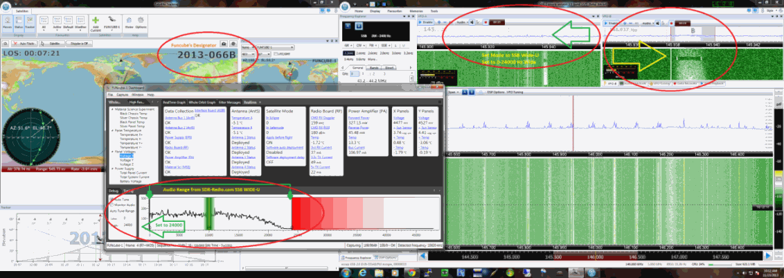 Using the RTL-SDR to listen to the Funcube Satellite