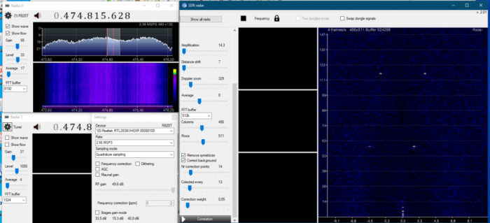 SDRDue Updated: Passive Radar Software for RTL-SDRs