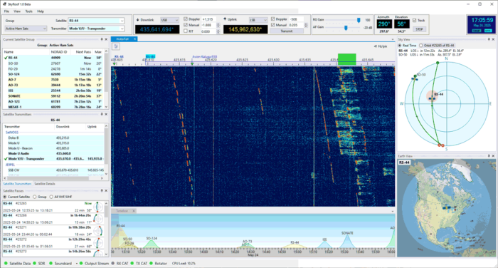 SkyRoof: New Ham Satellite Tracking and SDR Receiver Software